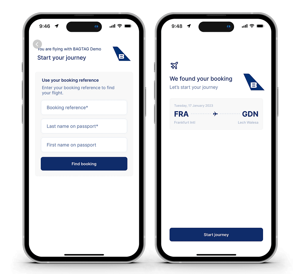 Check in baggage with Lufthansa - BAGTAG